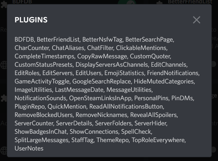 [BUG] - ServerDetails doesn't work · Issue #2049 · mwittrien/BetterDiscordAddons · GitHub