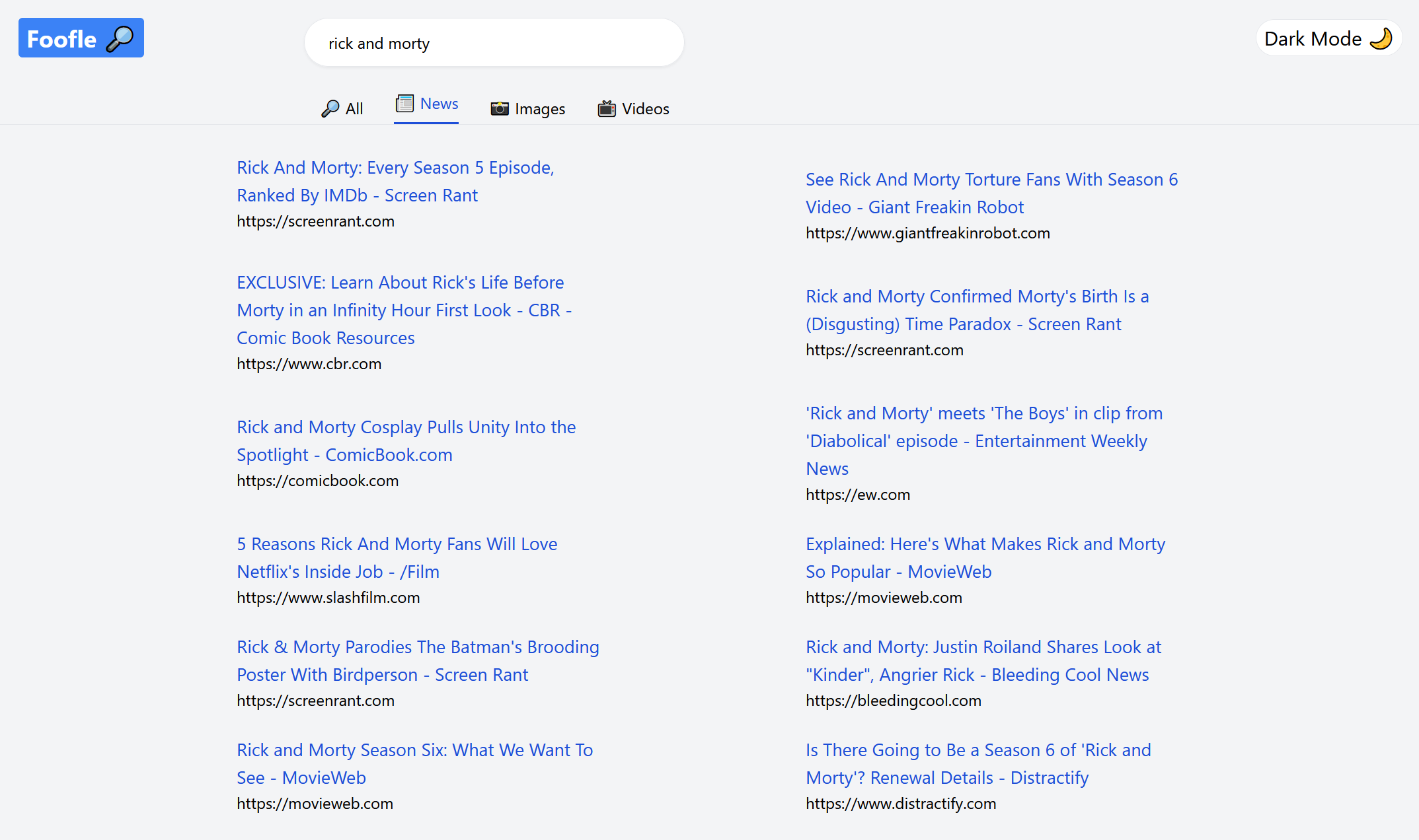 GitHub - dantebhang/Foofle: A React search engine for search results, images, videos and news