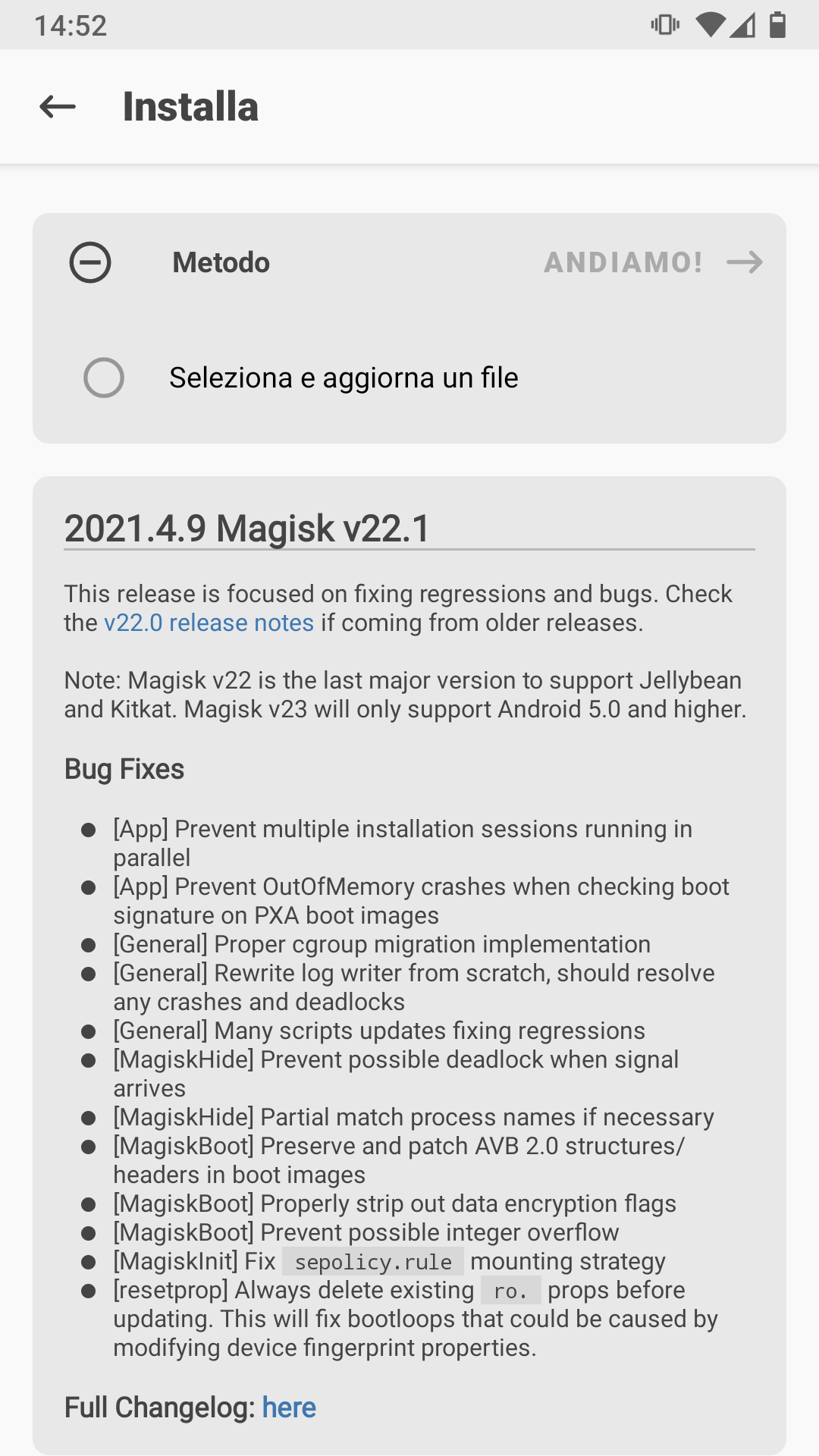 magisk manager does not show "Download zip only" option · Issue #4301 · topjohnwu/Magisk · GitHub