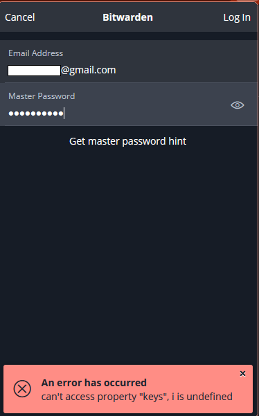 Firefox client : can't access property "keys", i is undefined · Issue #4076 · bitwarden/clients ...