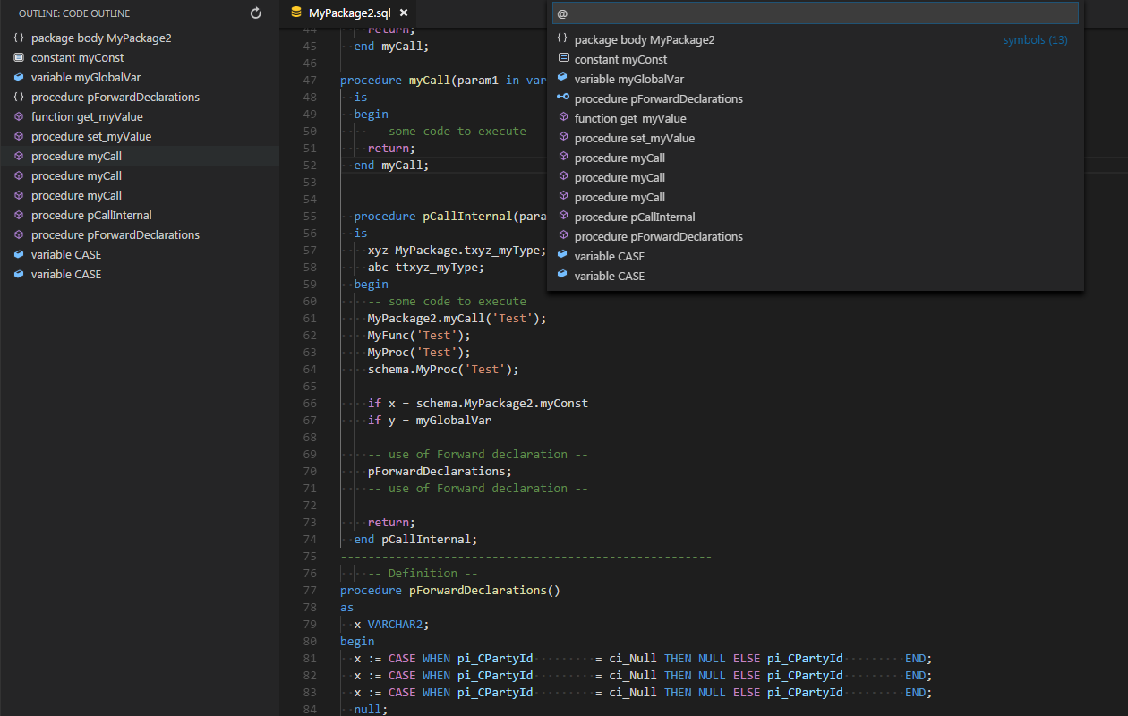 Package Body Variables And Globals Peeking · Issue 37 · Zabel Xyzplsql Language · Github