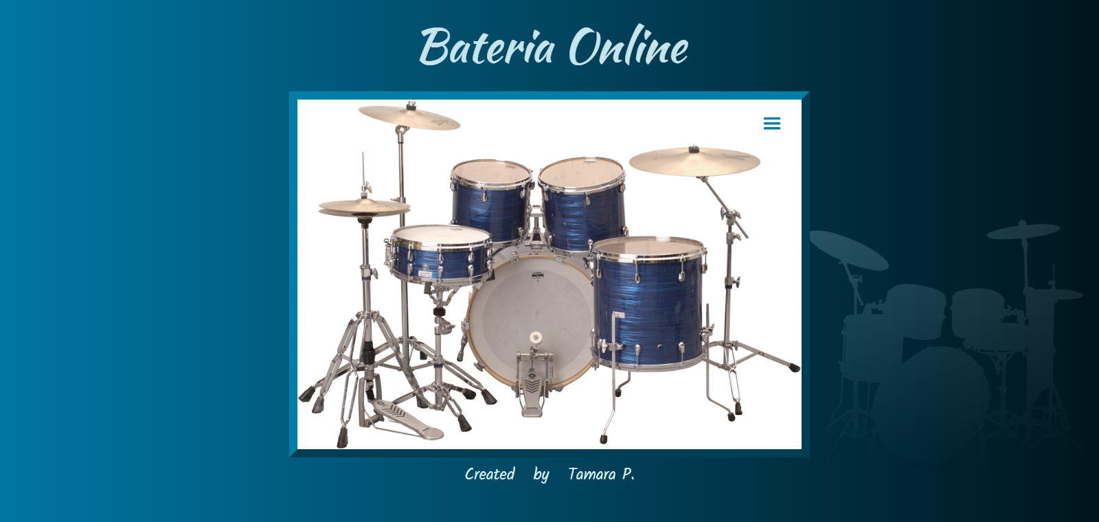 GitHub - TamaraP2/Bateria-Online: Bateria online desenvolvida com Javascript! 🎵