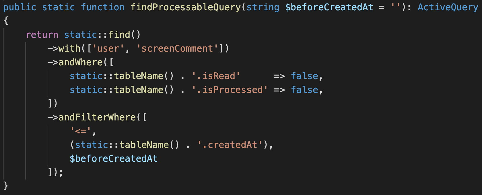 findProcessableQuery() should not be called statically · Issue #135 · presentator/presentator ...