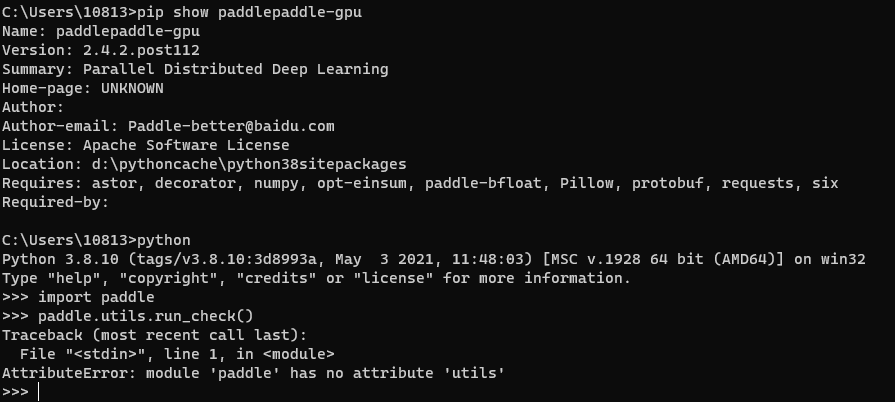 安装paddlepaddle-gpu 2.4.2多次失败，急需帮助！！谢谢！！ · Issue #52075 · PaddlePaddle/Paddle · GitHub