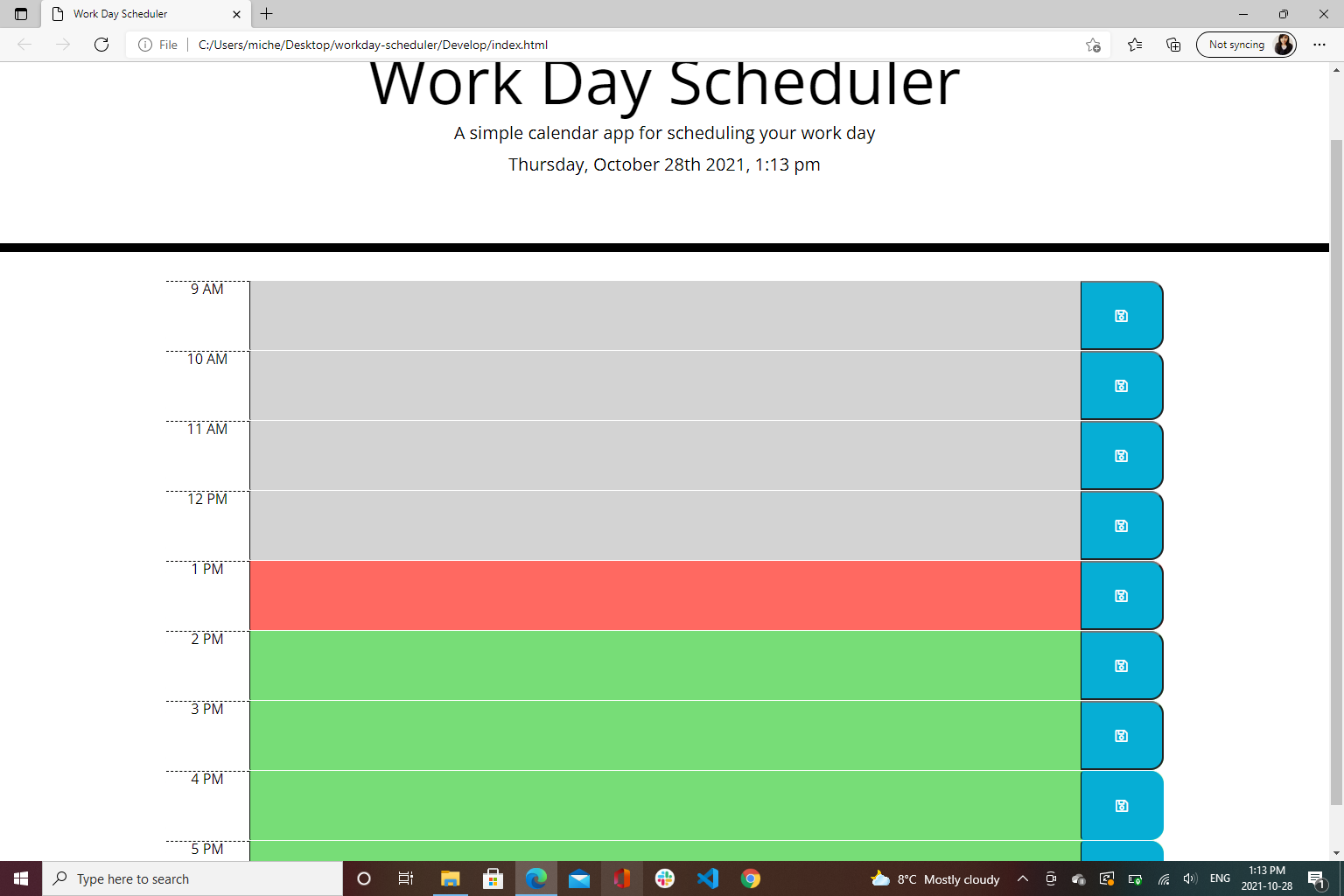 GitHub - mnijjar24/workday-scheduler: As someone with a busy schedule, users can add important ...
