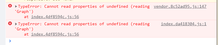 使用@antv/g6的情况下，build版本运行报错TypeError: Cannot read properties of undefined (reading 'Graph ...