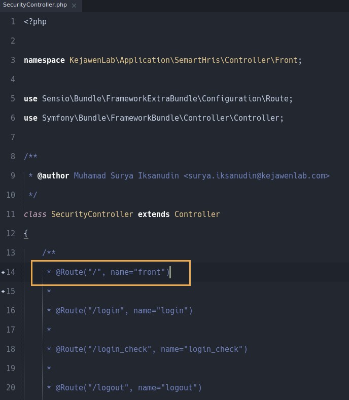 No route found for "GET /" error · Issue #3 · KejawenLab/SemartHris · GitHub