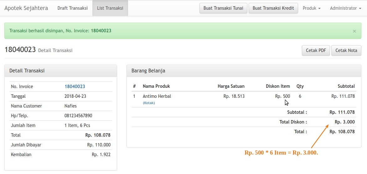 Diskon tidak bekerja · Issue #9 · nafiesl/grosir-obat · GitHub