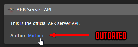 Incorrect "Author" name for "ArkServerApi" installation page. · Issue #349 · gameserverapp ...