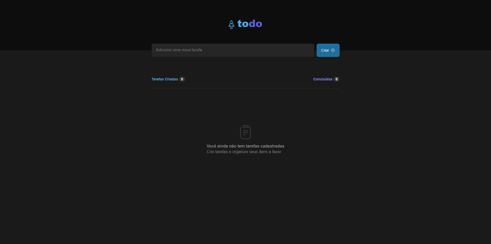 GitHub - adrielqueiroz2006/ToDo_Rocketseat: To Do List feita com React.Js