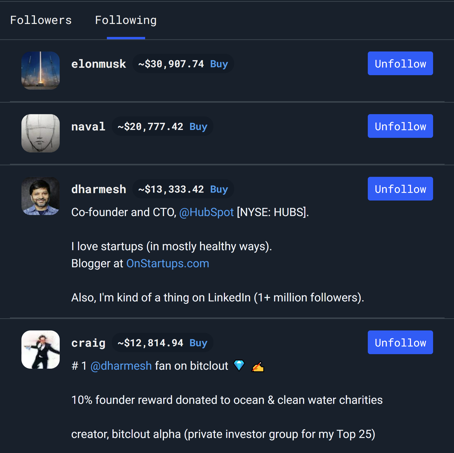 Display All List Following On Desktop Web Version · Issue 314 · Deso Protocolfrontend · Github 
