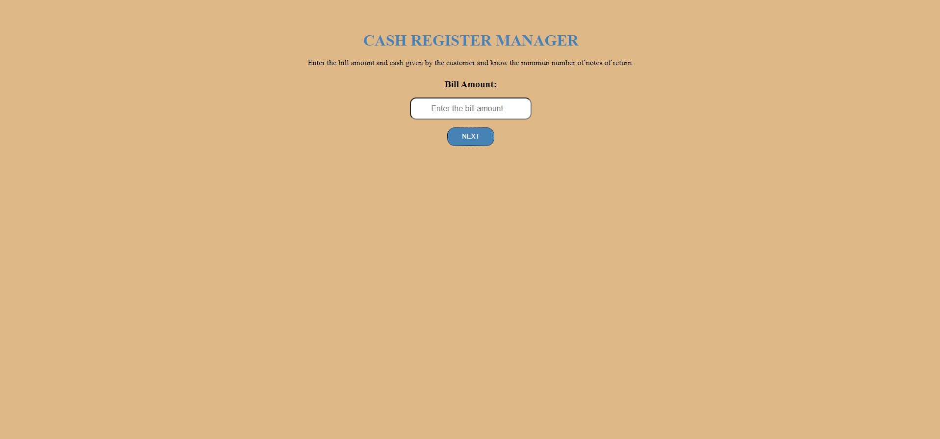 GitHub - jayeshx10/cash-register-manager: This basic web app helps the ...