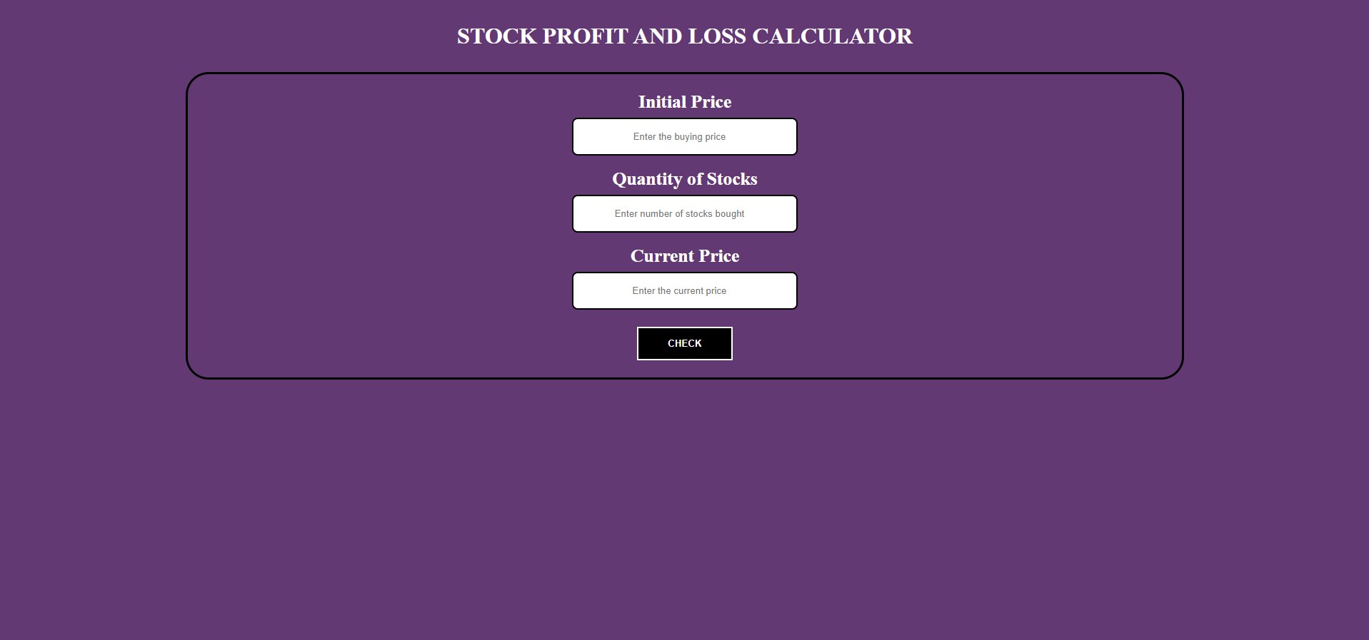 GitHub - jayeshx10/stock-calculator: An app that checks whether your ...