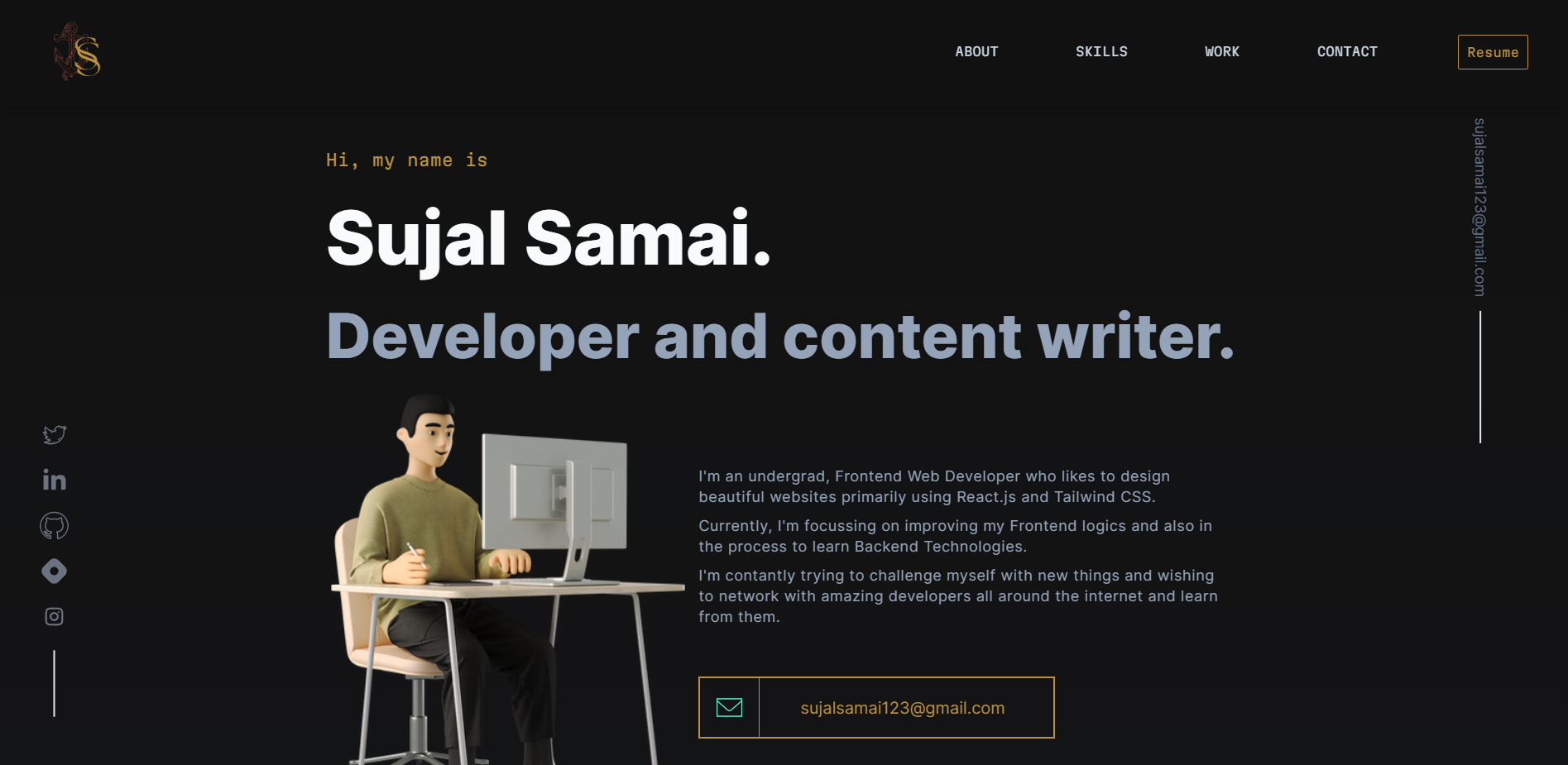 GitHub - SujalSamai/Portfolio-V3