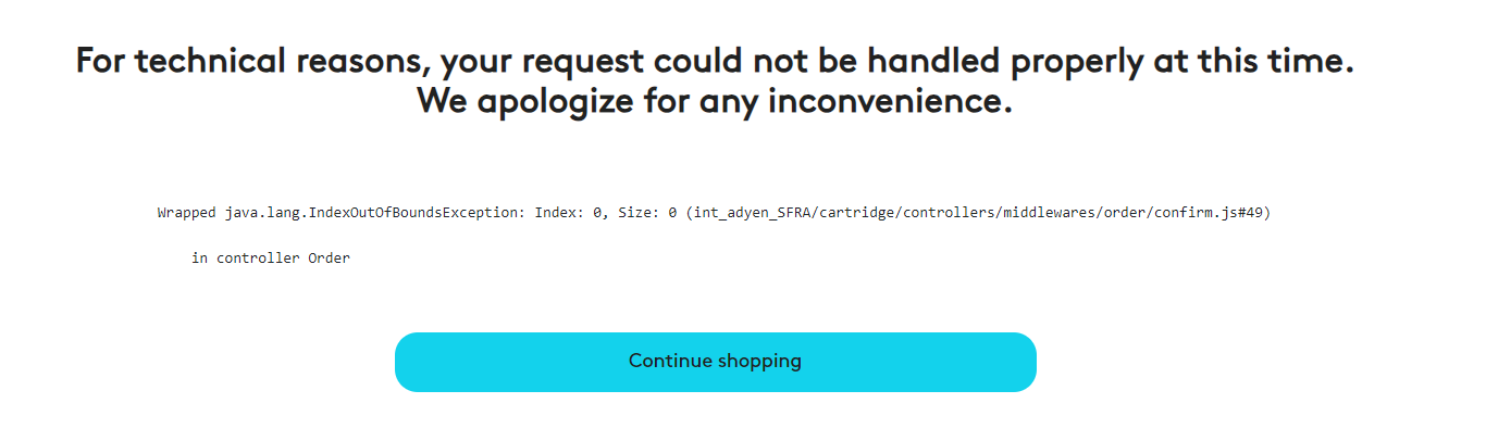 Error while redirecting to order confirmation page when using non adyen payment · Issue #948 ...