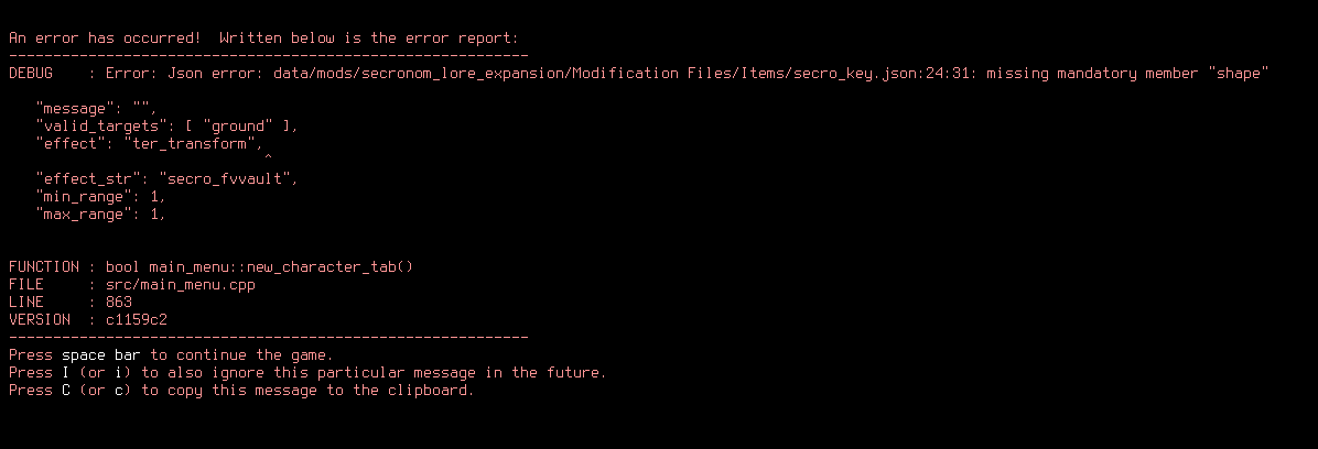 Secronom lore expansion error · Issue #130 · Kenan2000/CDDA-Structured-Kenan-Modpack · GitHub