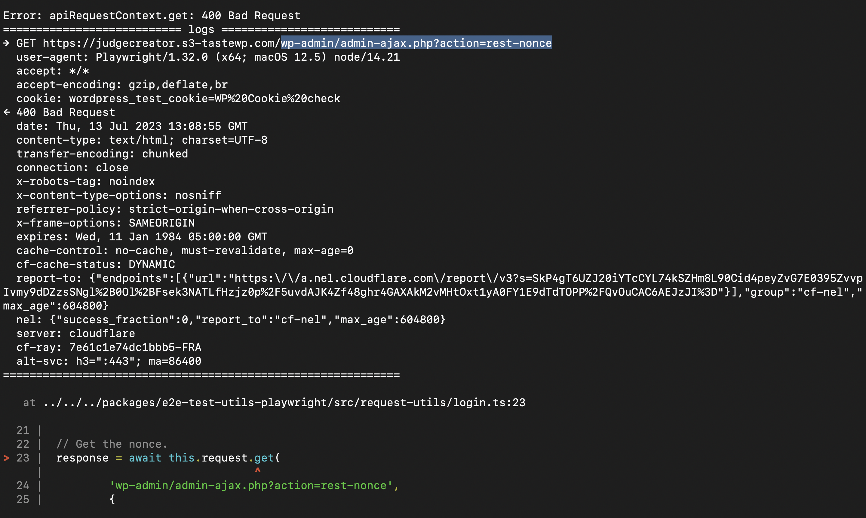 e2e-utils-playwright : When giving external URL instead of docker site created by WP SCRIPT ...