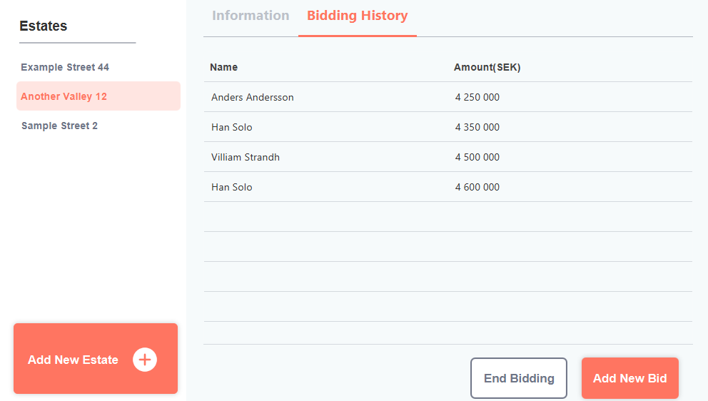 GitHub - strandhvilliam/estate-bidding-application