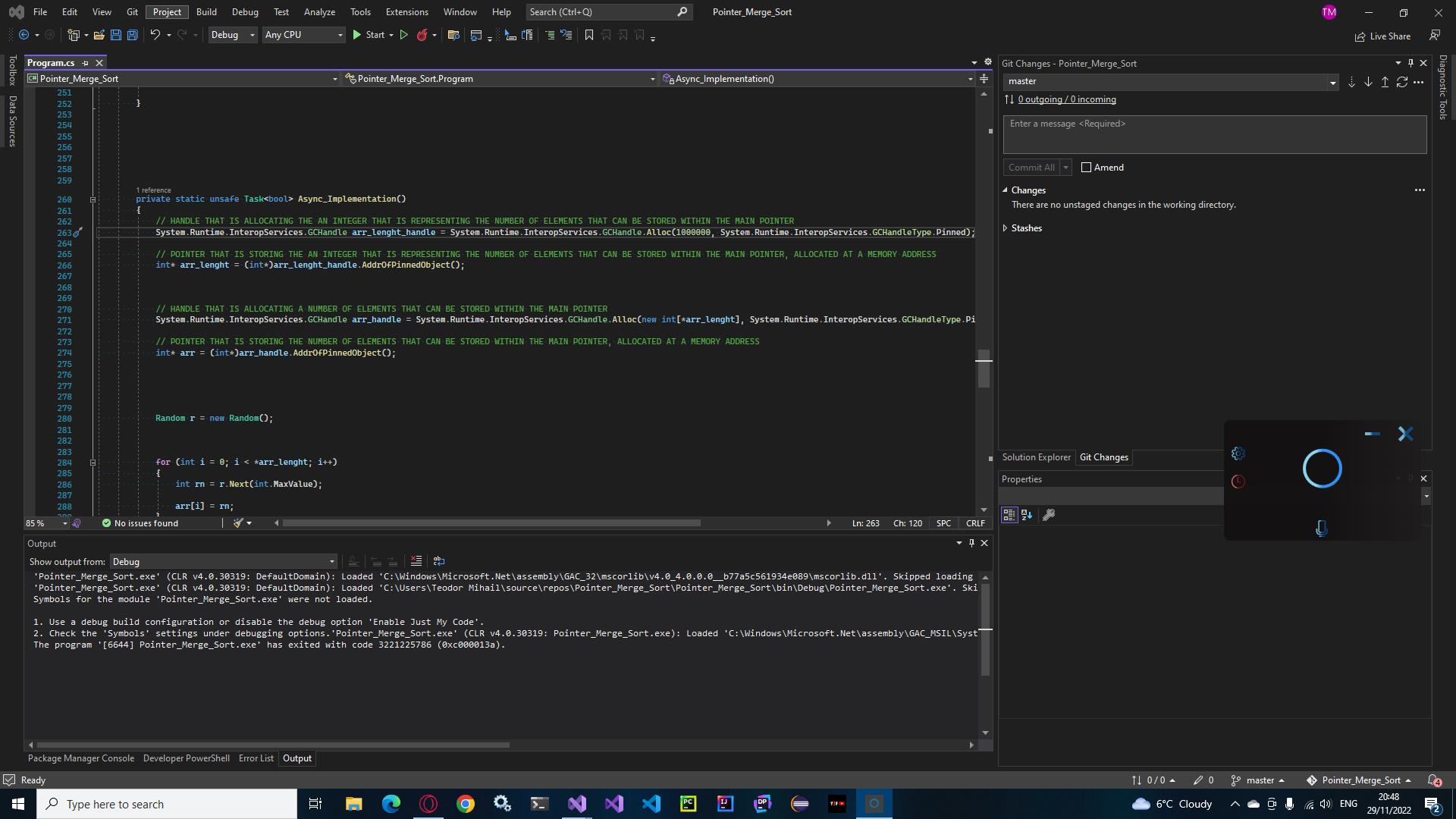 GitHub - CSharpTeoMan911/Pointer_Merge_Sort