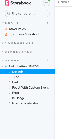 Discovery: How to incorporate USWDS components into Storybook · Issue ...