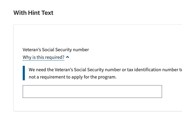 Improve consistency of hint text messages for form components · Issue ...