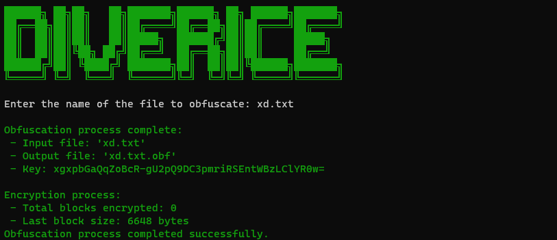 GitHub - Efehanjs/DivericeObfuscator: A simple script to obfuscate files using the Fernet ...