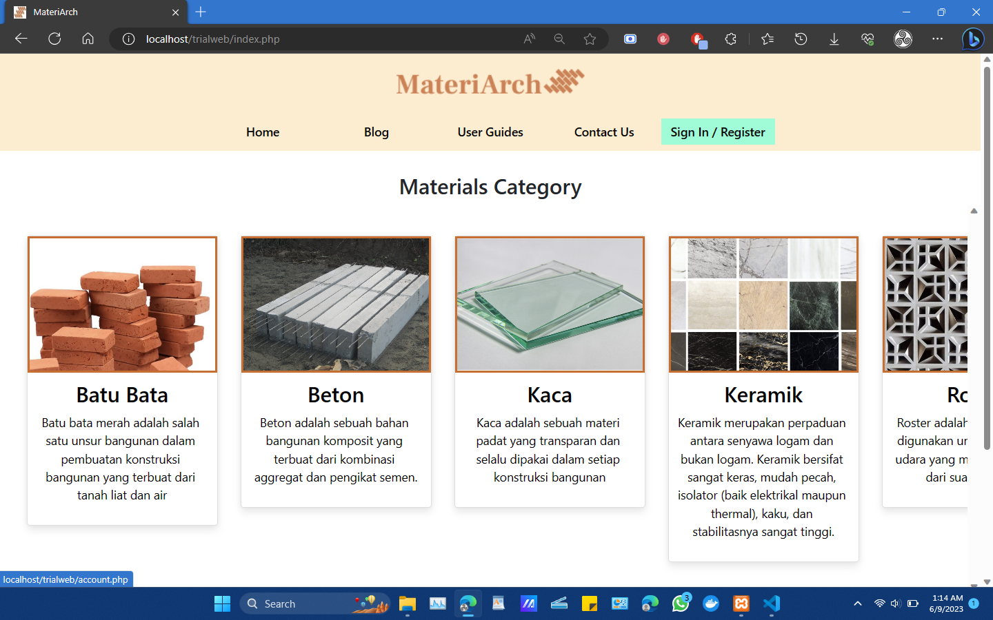 GitHub - melmelc/MateriArch-Website: Kelompok 8