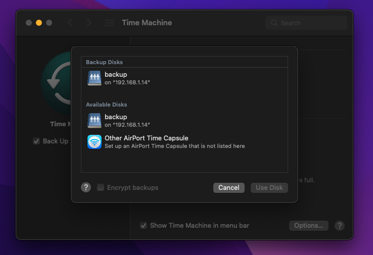 GitHub - ChaunceyShannon/docker-timemachine-server