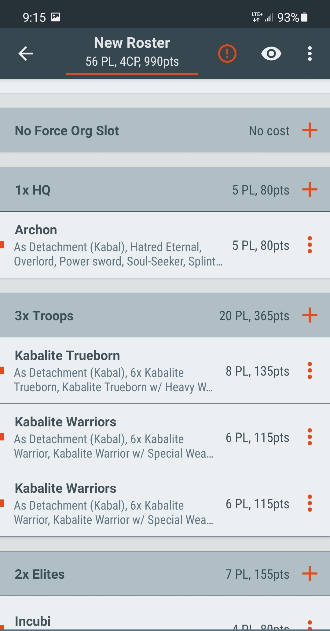 Drukhari - Too many troop choices (mobile) · Issue #10559 · BSData/wh40k-9e · GitHub