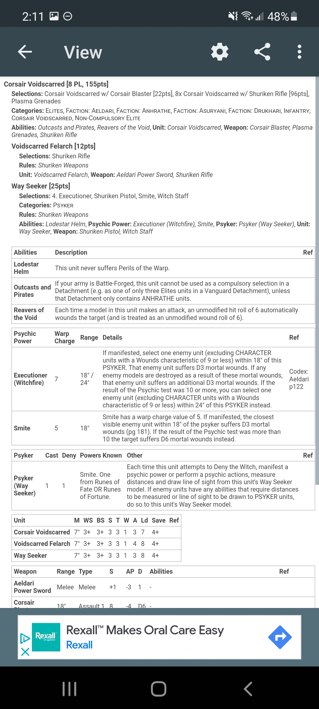 Corsair Voidscarred Squad Sizes · Issue #11120 · BSData/wh40k-9e · GitHub