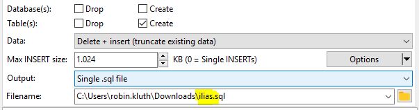 Feature request: Set default sql-file name for "Export database" · Issue #894 · HeidiSQL ...