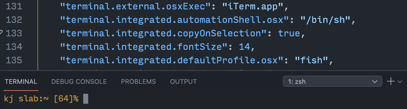 Default integrated terminal profile setting being ignored at start ...