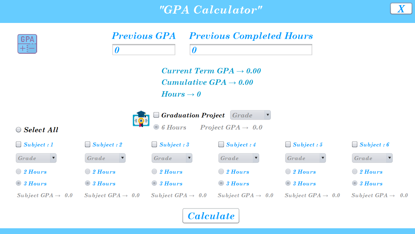 GitHub - lsa3edii/GPA-Calculator: GPA Calculator for FCAIH