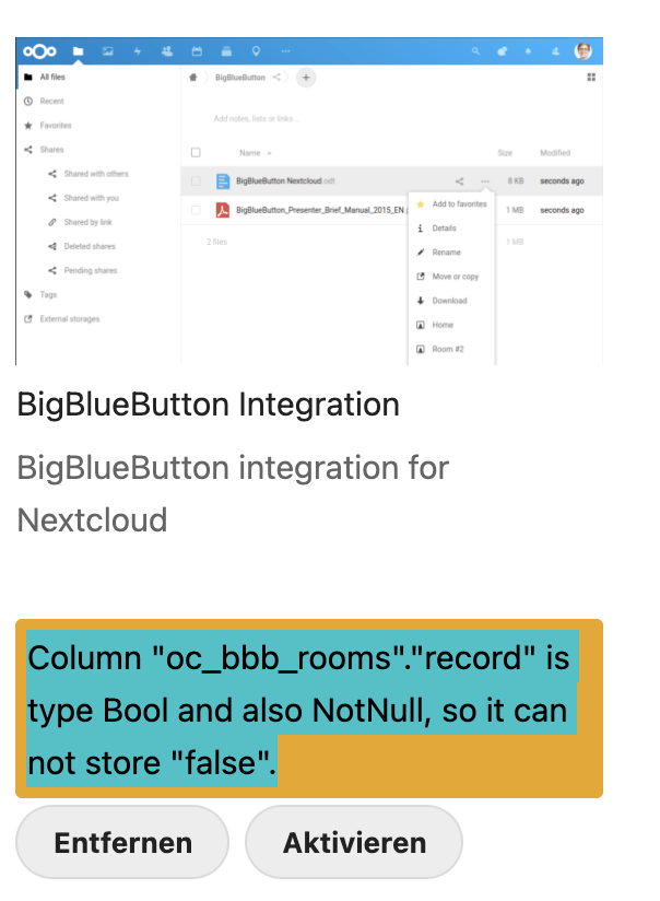 Database · Issue #168 · littleredbutton/cloud_bbb · GitHub