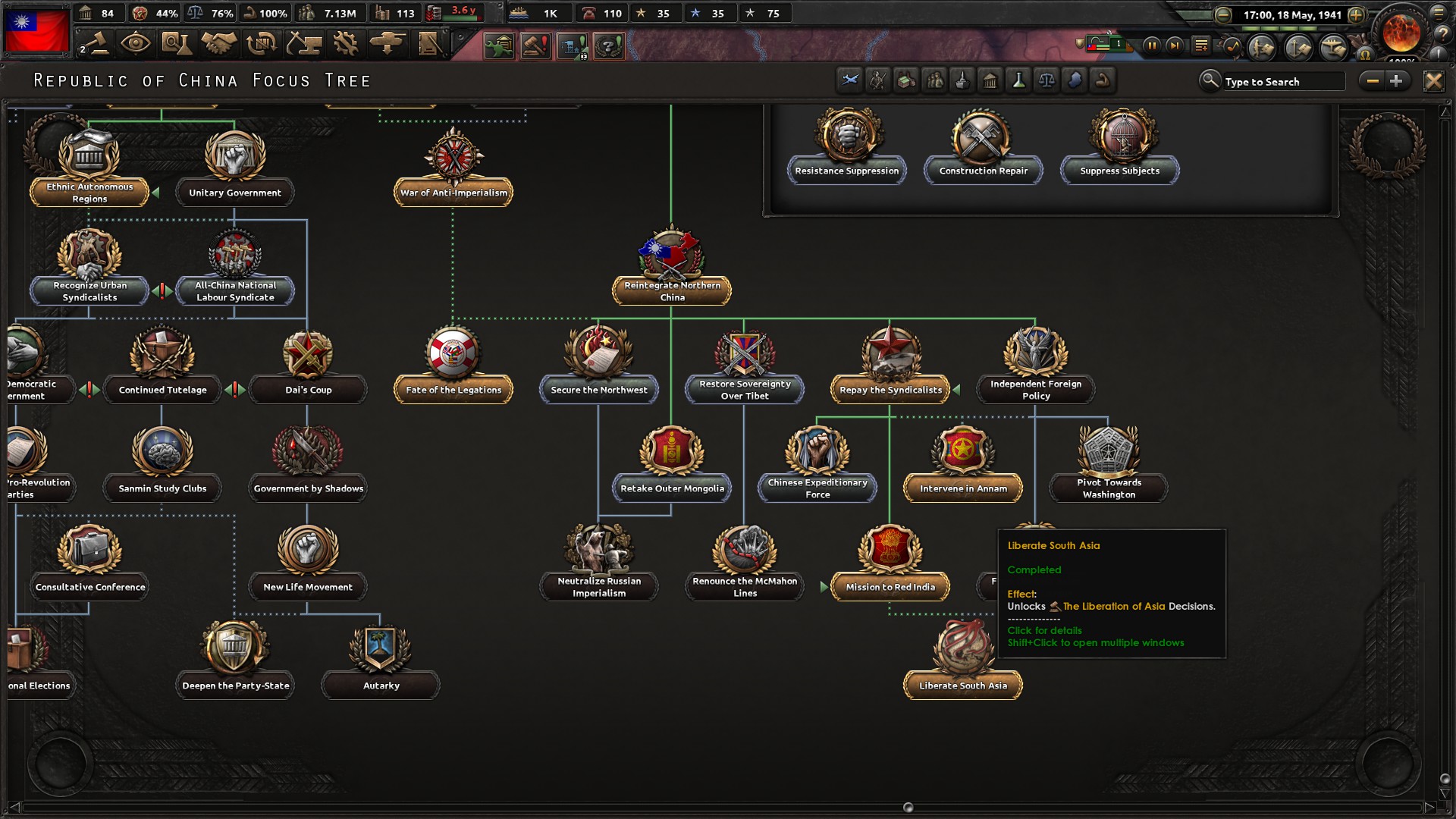 Left KMT 'Liberate South Asia' focus does not do anything · Issue ...