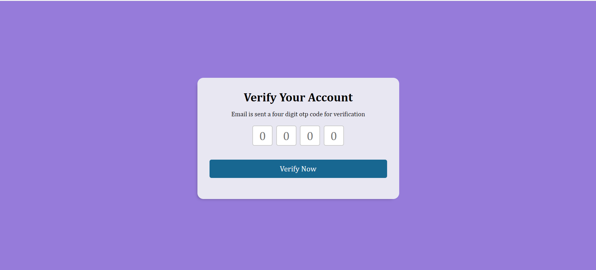 GitHub - webmasters-Team/OTP-Verification: OTP Verification