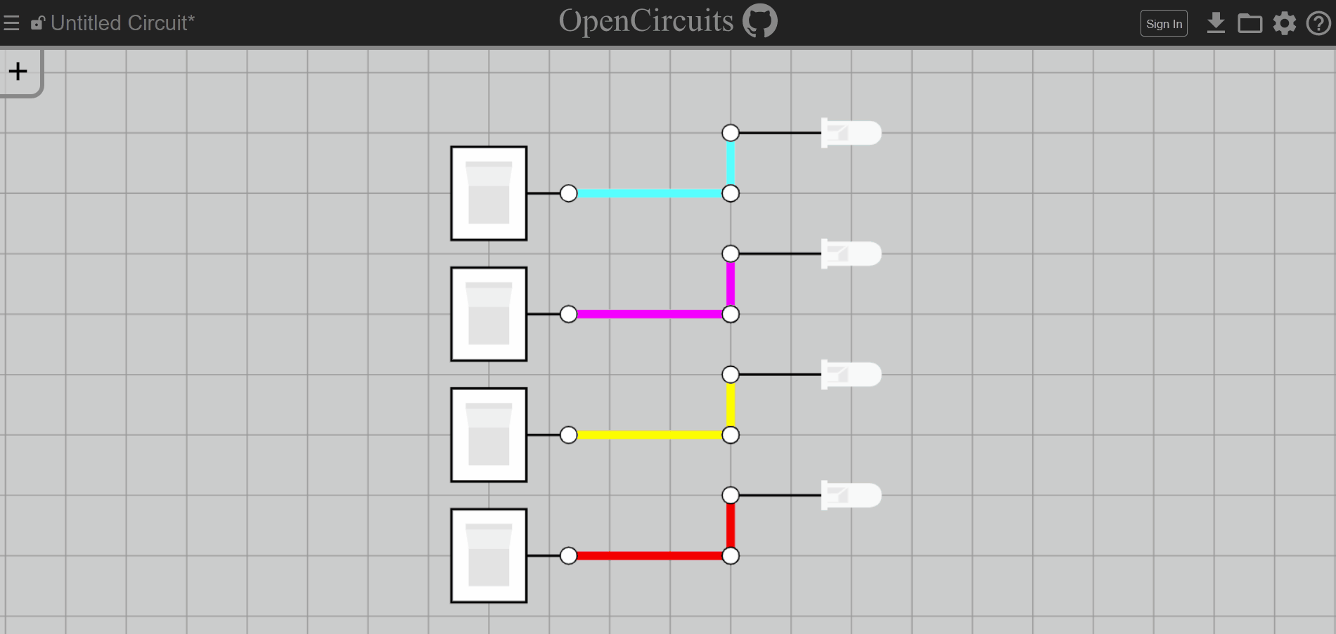 Using the snip tool on colored wires makes the resulting wire white · Issue #825 · OpenCircuits ...