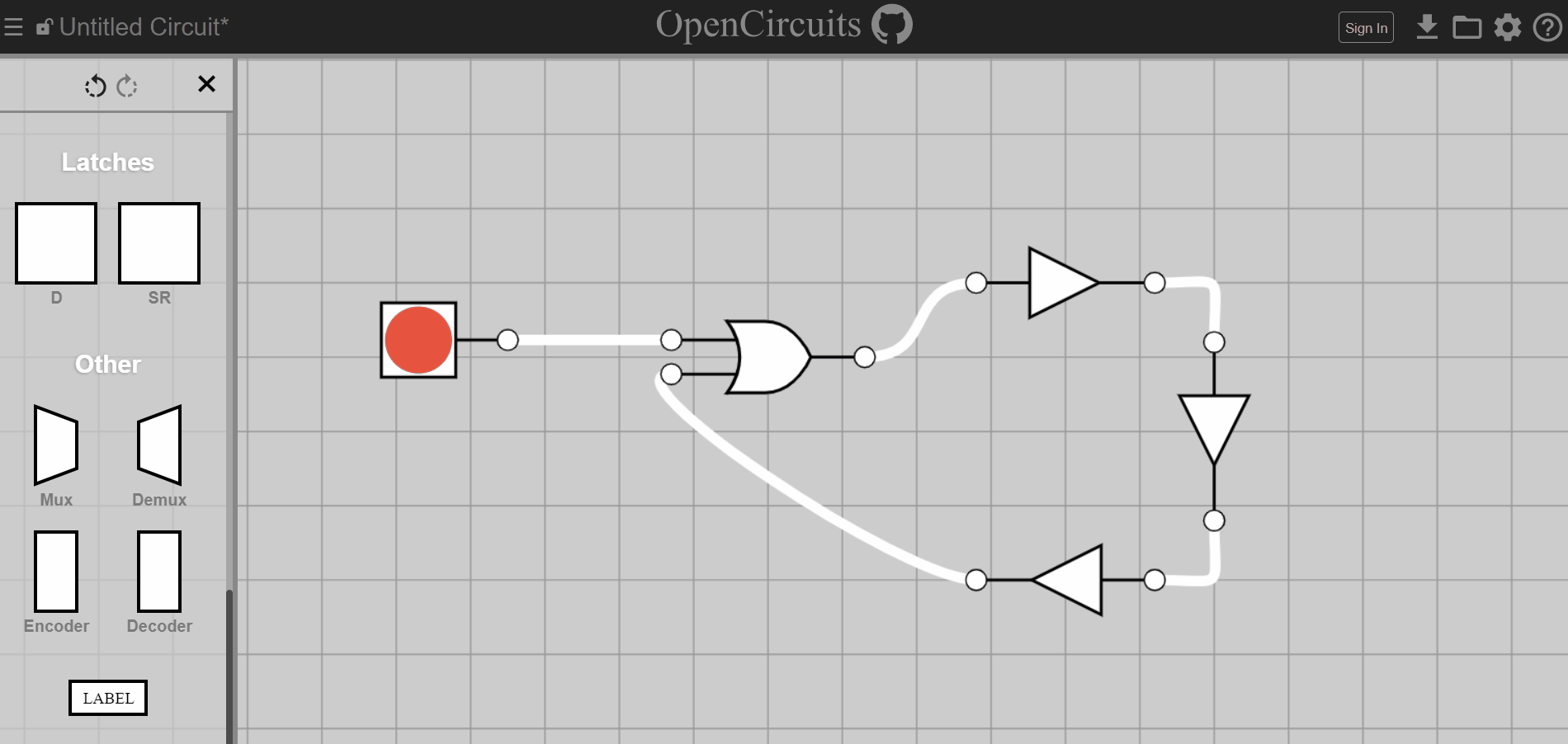 Input ports staying powered after disconnected from quickly oscillating ...