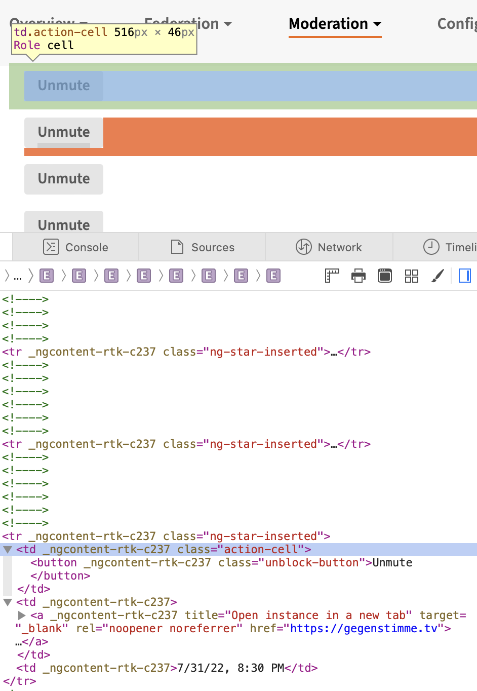 V 422 Muted Domains Page Hides Domain Names · Issue 5159 · Chocobozzzpeertube · Github 
