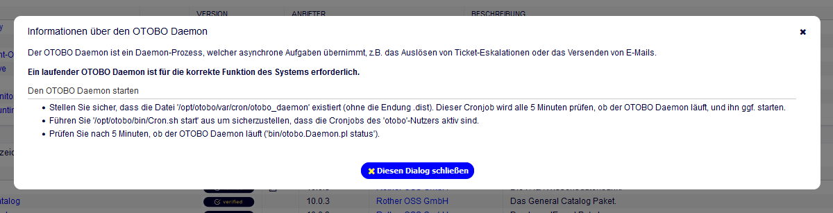 Missleading Daemon Message with Docker Installation · Issue #1369 · RotherOSS/otobo · GitHub