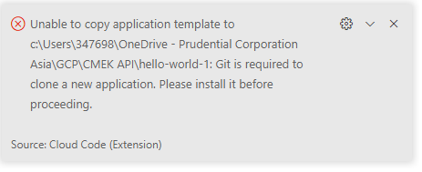 Unable to utilize the cloud code template in VS code · Issue #449 · GoogleCloudPlatform/cloud ...
