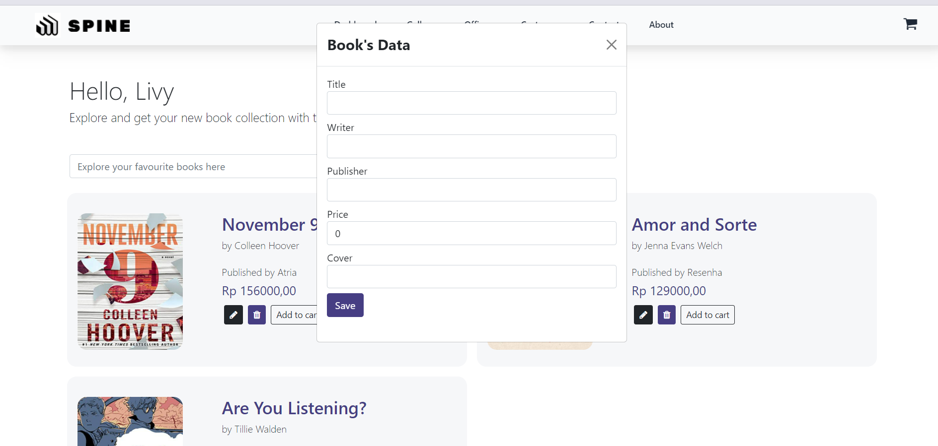 GitHub - Fadillaratna/Bookstore-React-Js