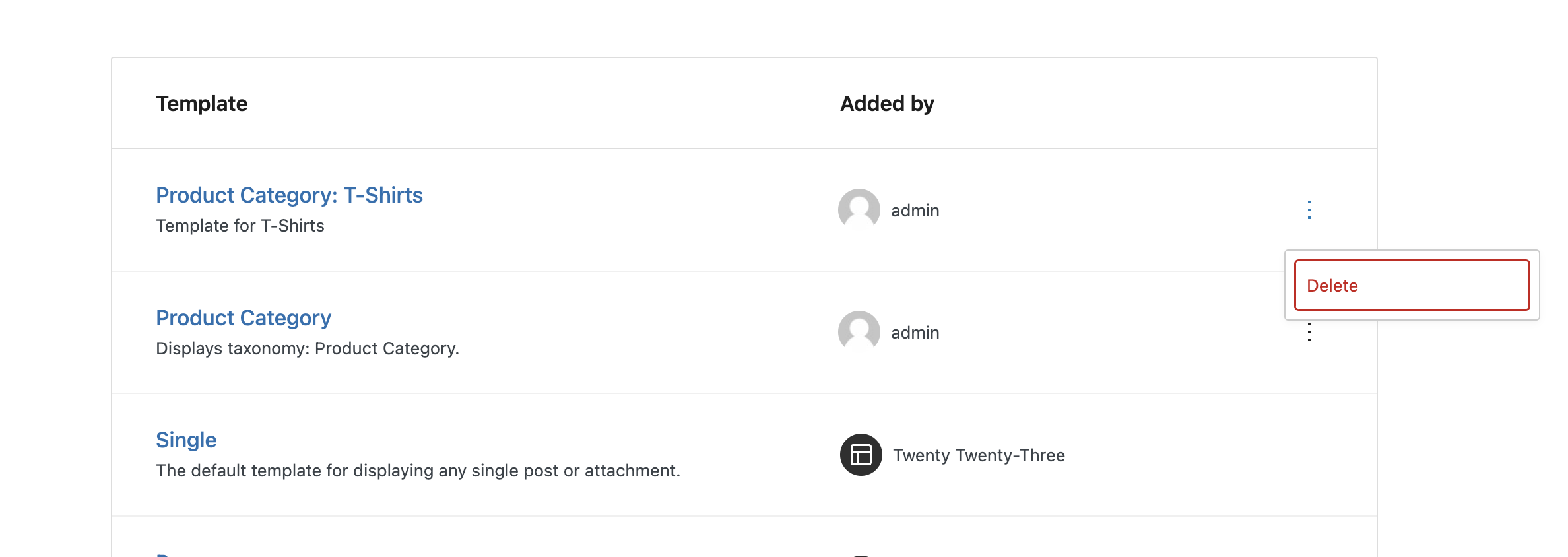 Add Option To Duplicate Taxonomy Template In Fse Editor Wp 6 1 · Issue 44851 · Wordpress