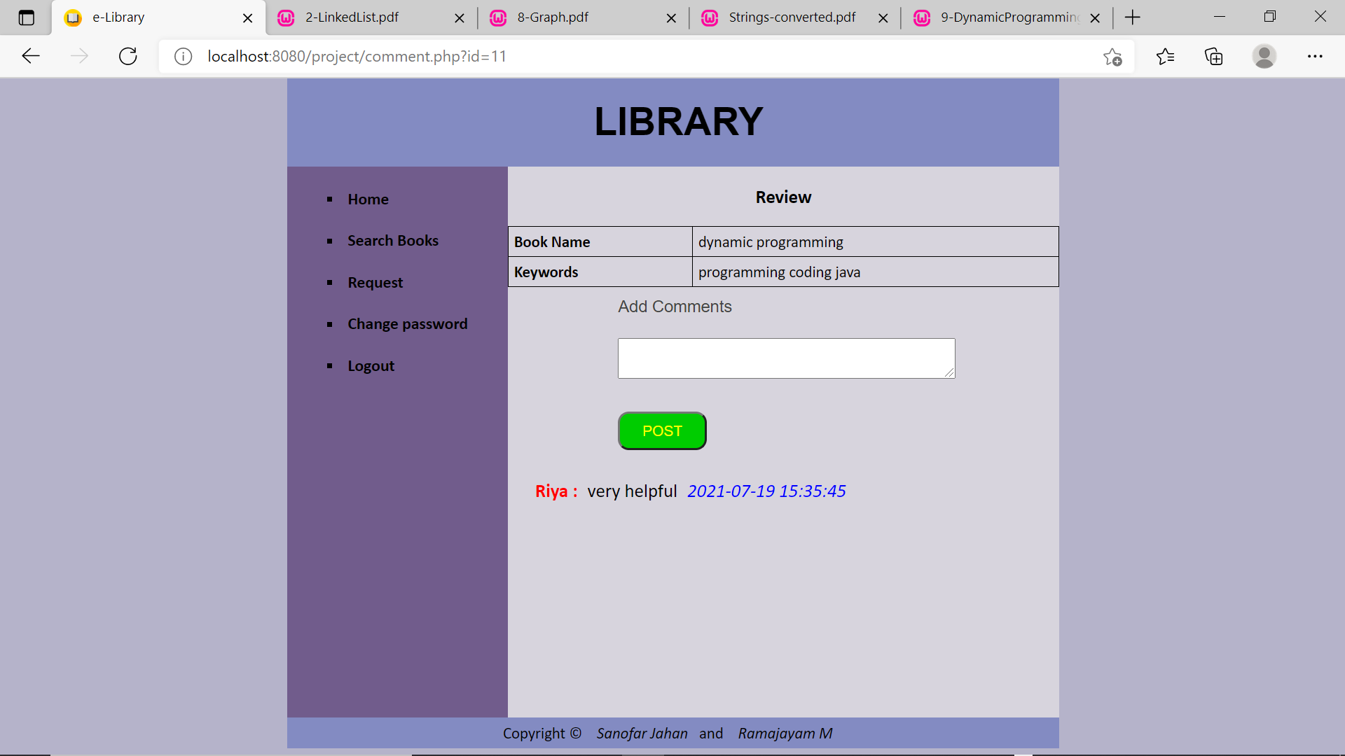 GitHub - SanofarJahan/E-Library-Management-System: This website ...