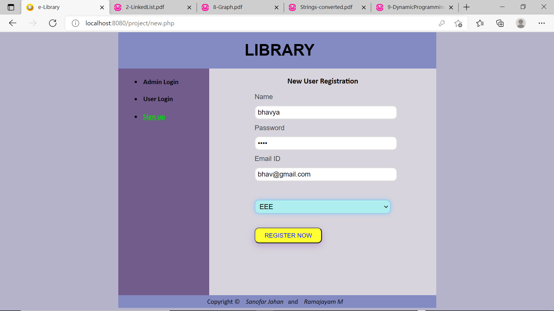 GitHub - SanofarJahan/E-Library-Management-System: This website ...