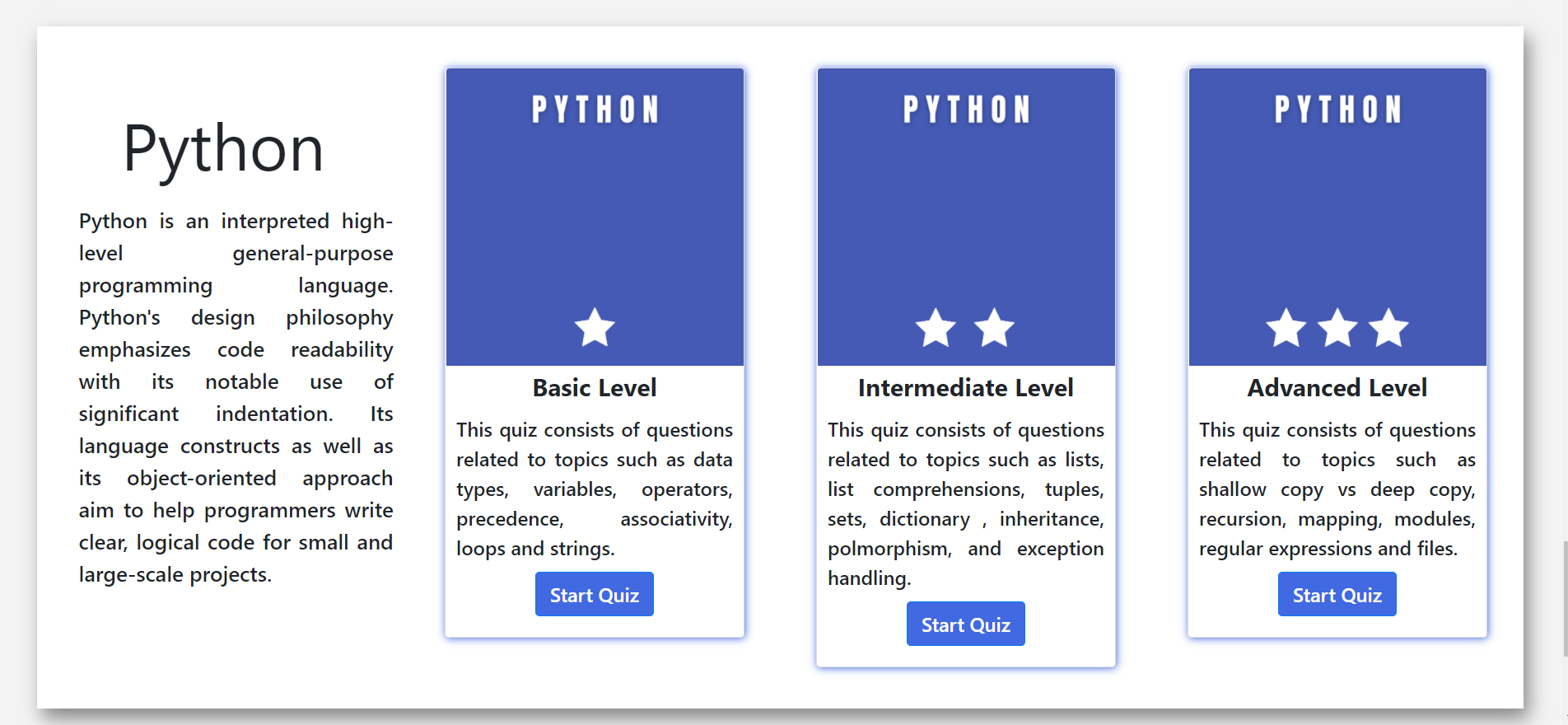 GitHub - DarshanPoralu/Coding-Quizee: It's a quiz website based on ...