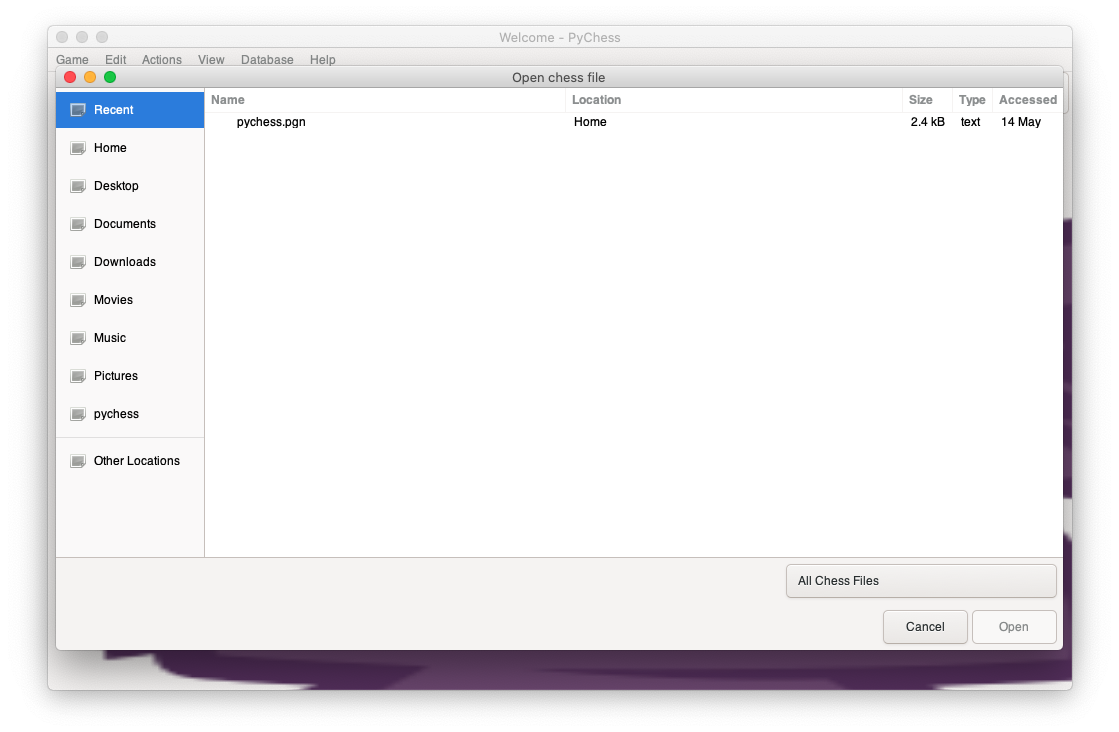 Make PyChess work on OSX · Issue #1757 · pychess/pychess · GitHub