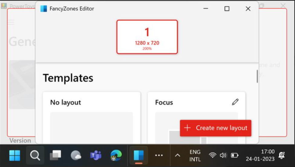 {Freeway-Bug; Linked:Bug1641193; LinkedBug}[FancyZones Editor]: FancyZones editor window does ...