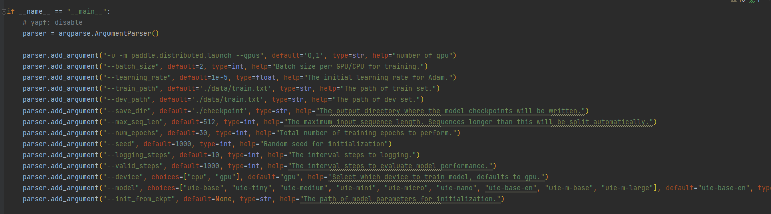 在用uie-base-en微调的时候，准确率、召回率和F1都很低，大概是0.1到0.2，但是任务是一个很简单的任务就是方面和观点的抽取，如下图 ...
