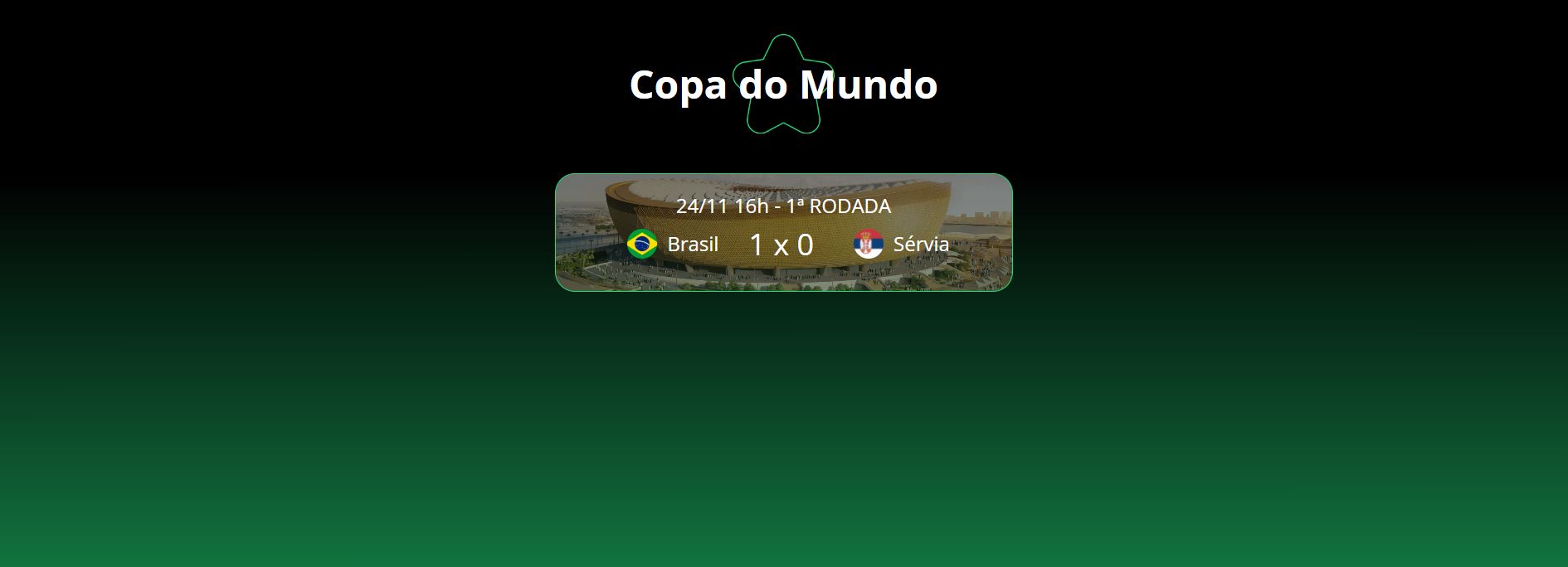 GitHub - fabricio-hunt/Jogos-do-Brasil-na-Copa-em-Tempo-Real-com-HTML ... GitHub - fabricio-hunt/Jogos-do-Brasil-na-Copa-em-Tempo-Real-com-HTML ...